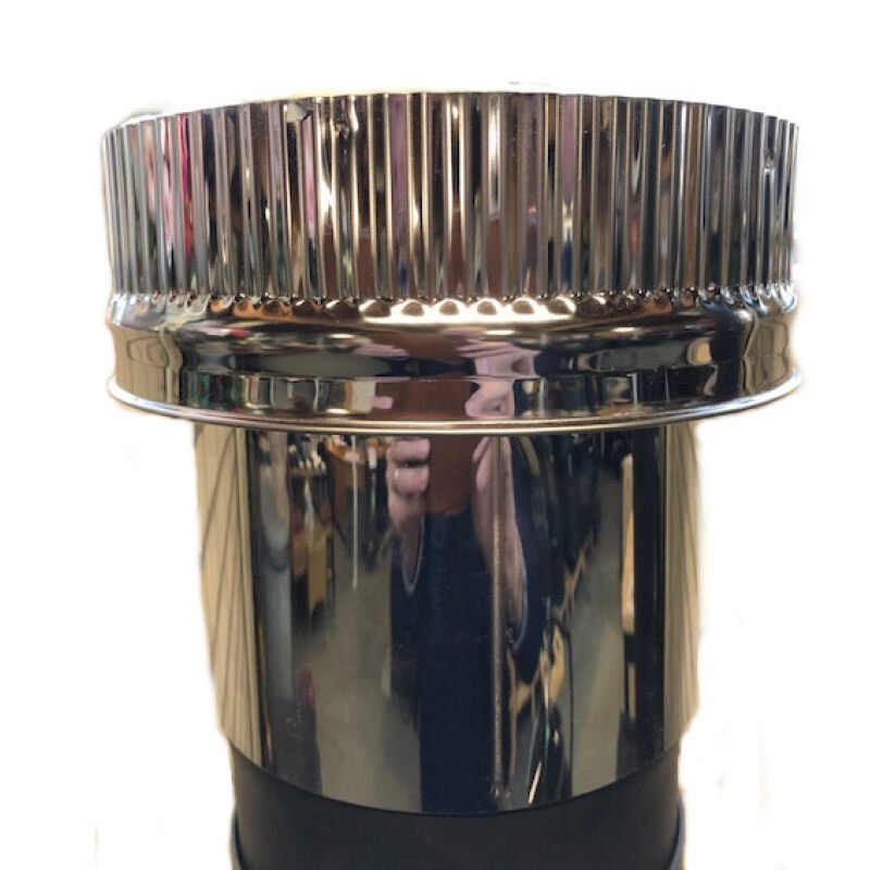 ISOTUBE Plus DW150/200mm onderaansluitstuk met nisbus - TPC Kachels